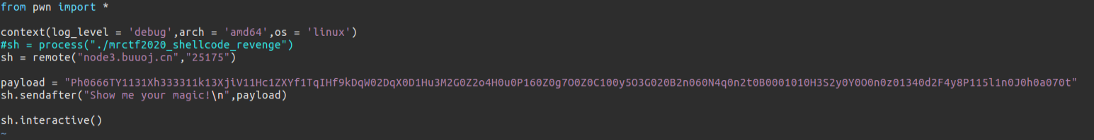 BUU-mrctf2020_shellcode_revenge-WP(可见字符shellcode) - blog of chuj